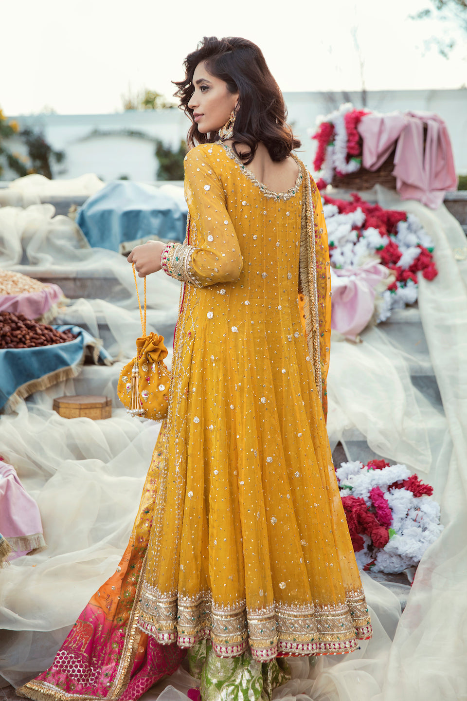 Yellow Angrakha – Warda Qutub Khan